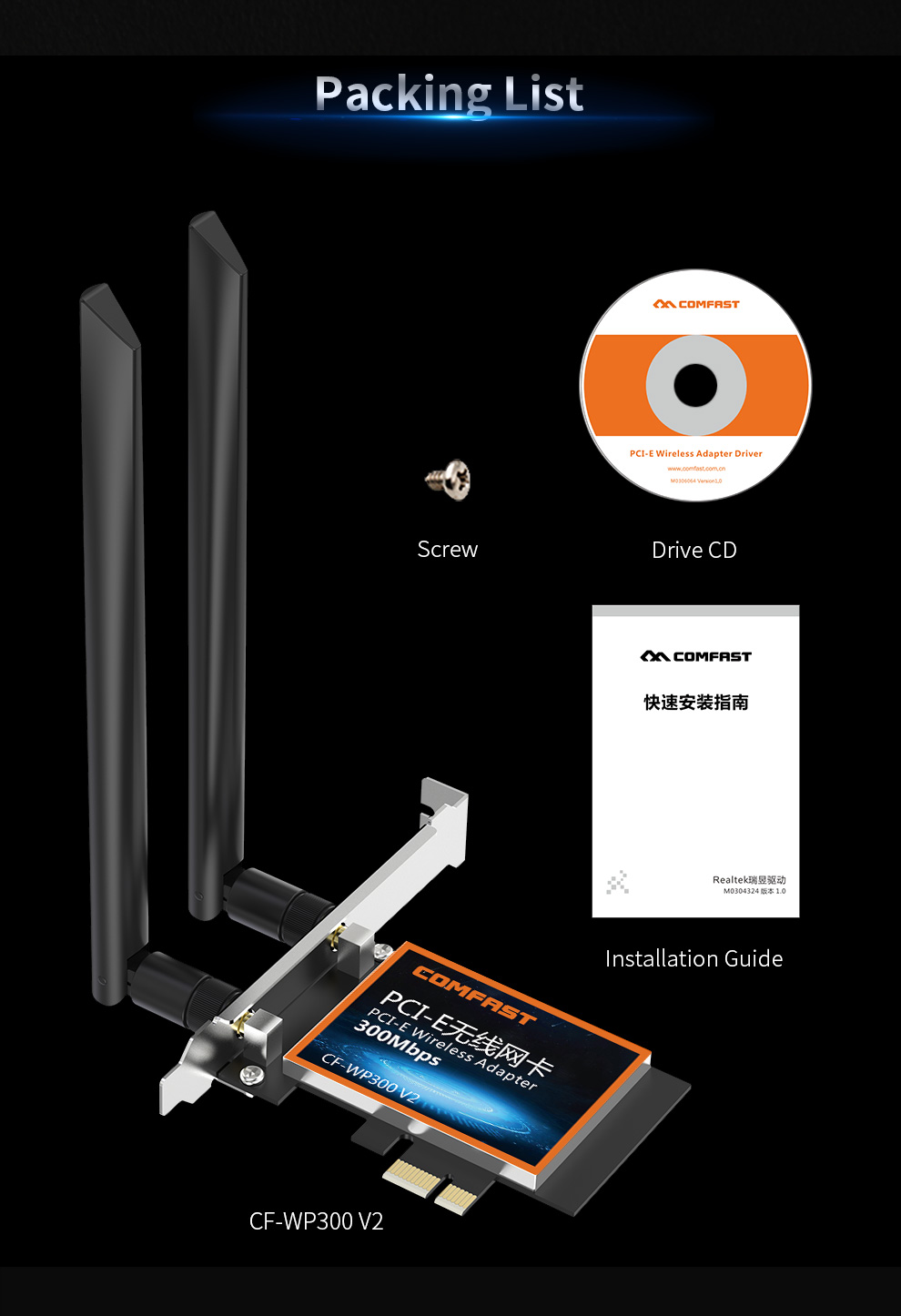 CF-WP300V2 - Wireless Adapter - COMFAST
